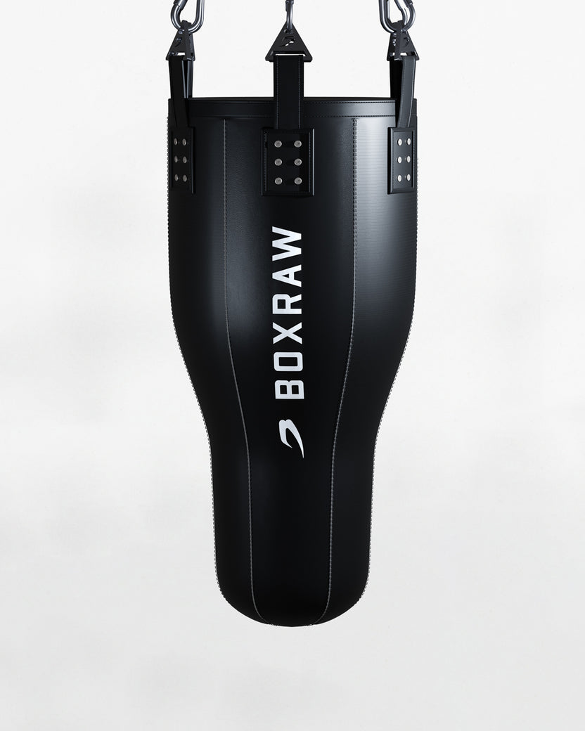 105cm Spitzer Punch Bag - Black/60kg | BOXRAW