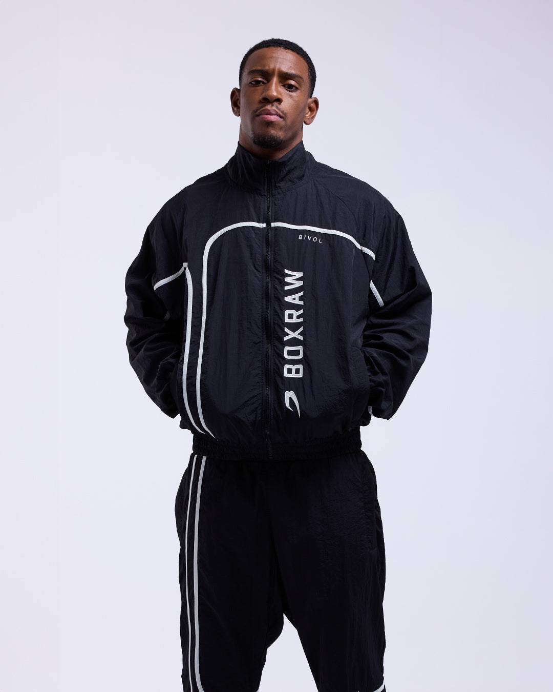 Official Bivol x BOXRAW Track Jacket - Black | BOXRAW