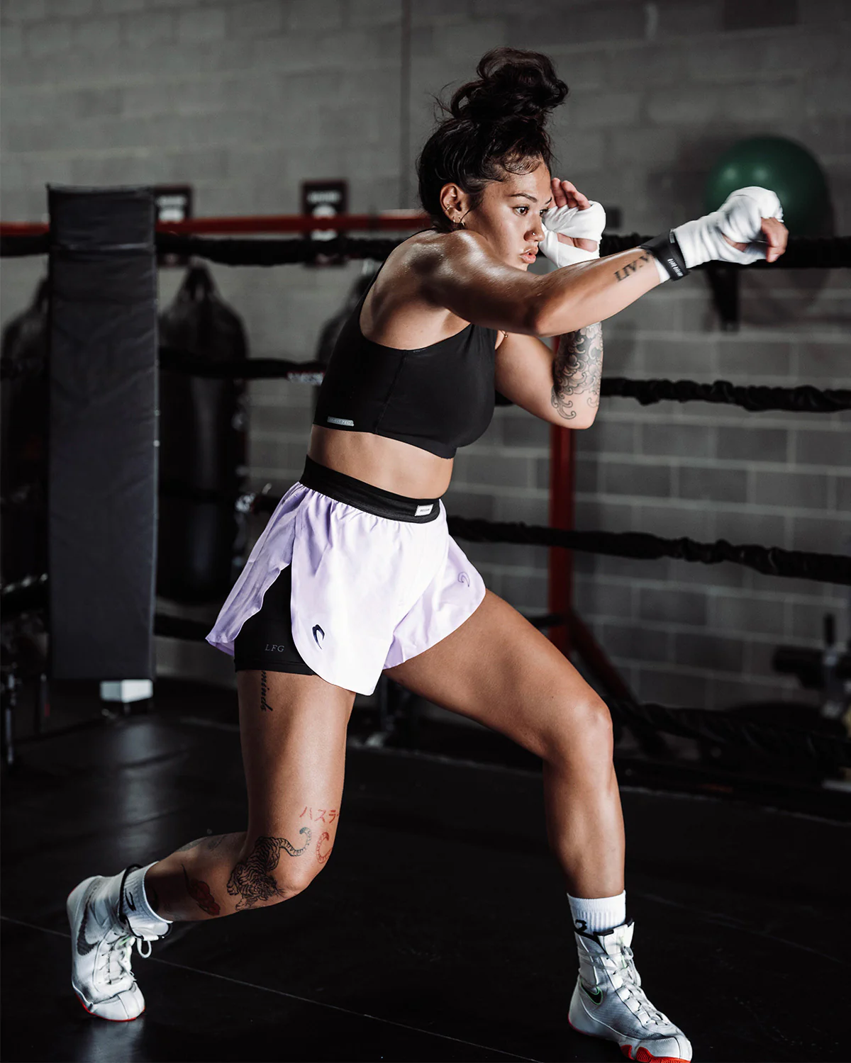 Womens Tunero 2-in-1 Shorts - Lilac | BOXRAW
